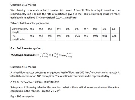 Solved Question Marks We Planning To Operate A Batch Chegg