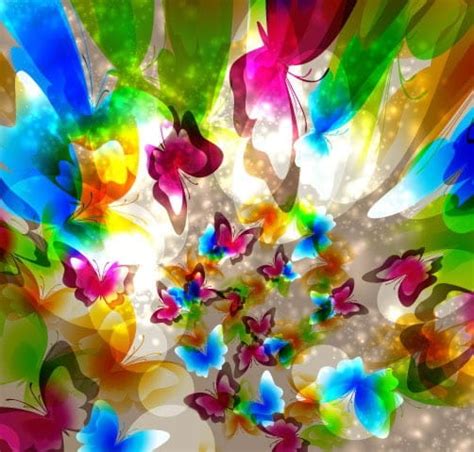 나비 배경 다채로운 현대 동적 변형 된 장식 Eps Uidownload