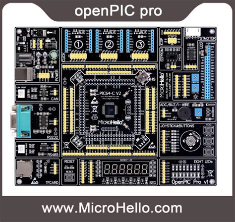 Openpic Pro Pic Development Board For 16bit 32bit Dspic30 Dspic33 Pic24