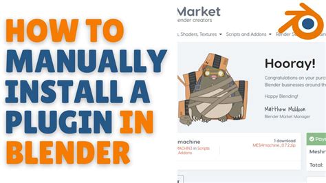 How To Manually Install A Plugin In Blender Youtube
