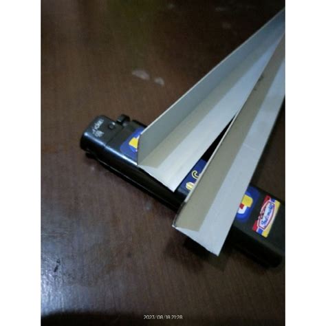 Jual Warna Silve Ca Lis Siku Alumunium Ukuran Cm X Cm Bisa Buat Lis Pinggir Kaca Lis