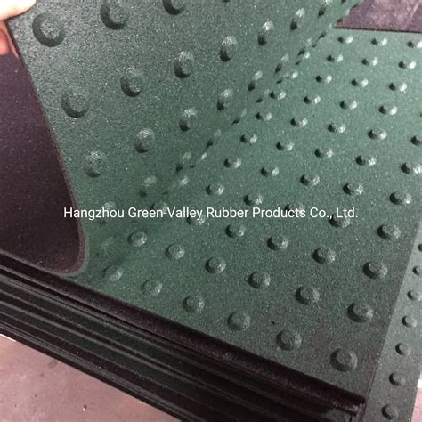 Ground Surface Warning And Directional Rubber Tactile Tiles China