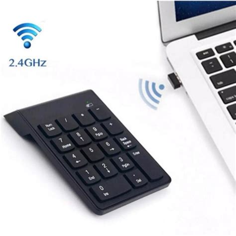 Wireless Number Keyboard Numeric Pad Usb Wired Keypad For Laptop Notebook Accounting Excel