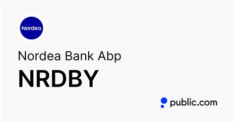 Buy Nordea Bank Abp Stock – NRDBY Stock Quote Today & Investment ...