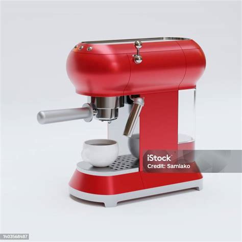 커피 머신 3d 렌더링 일러스트레이션 3차원 형태에 대한 스톡 사진 및 기타 이미지 3차원 형태 커피메이커 0명 Istock
