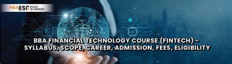 Bba Financial Technology Course Fintech Syllabus Scope Career