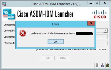 Solved Unable To Launch Device Manager From Xxxx Cisco Community