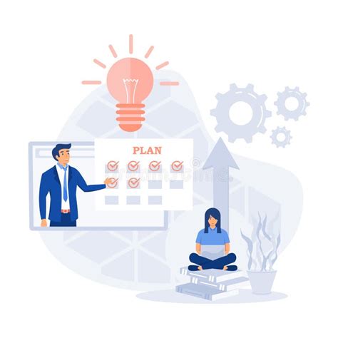 Creative Flat Design For Web Banner Business Workflow Stock Vector Illustration Of Modern