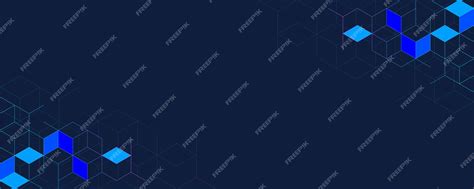 Premium Vector Abstract Geometric Background With Isometric Digital