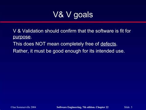 Software Verification And Validation Ppt