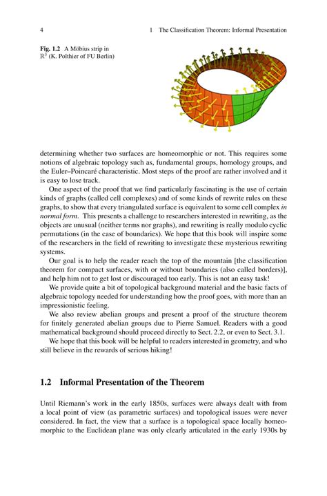 A Guide To The Classification Theorem For Compact Surfaces Pdf