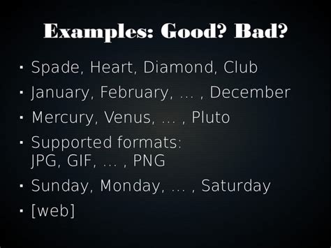 enum coding guidelines ppt