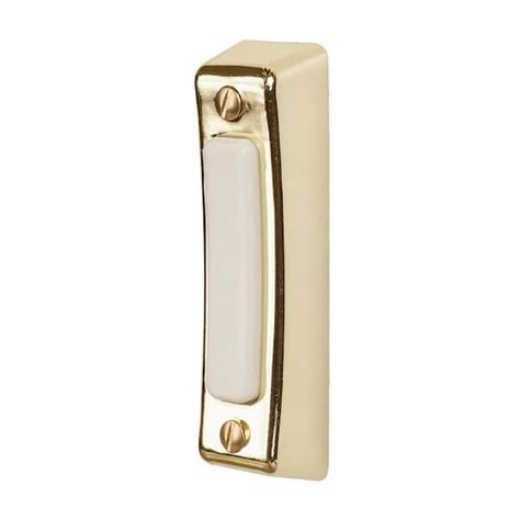 One Button Brass Push Button Doorbell Agrohortipbacid