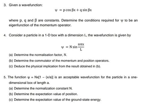 Solved Given a wavefunction ψ pcosβx qsinβx where p q Chegg