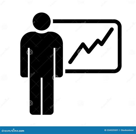 Person And Rising Performance Chart Symbol Success Evaluation Icon