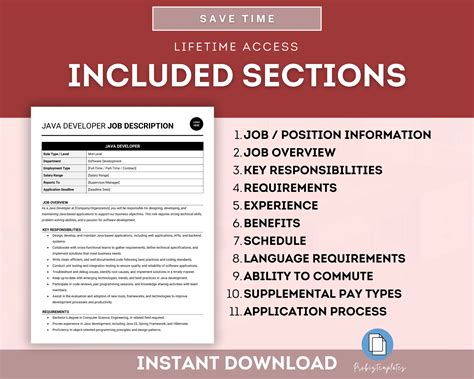 Java Developer Job Description Template Probiztemplates