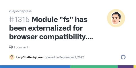 module fs has been externalized for browser compatibility cannot