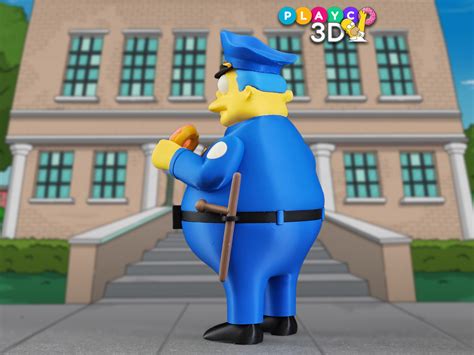 🚓 Chief Wiggum・ 3d File For 3d Printing・cults