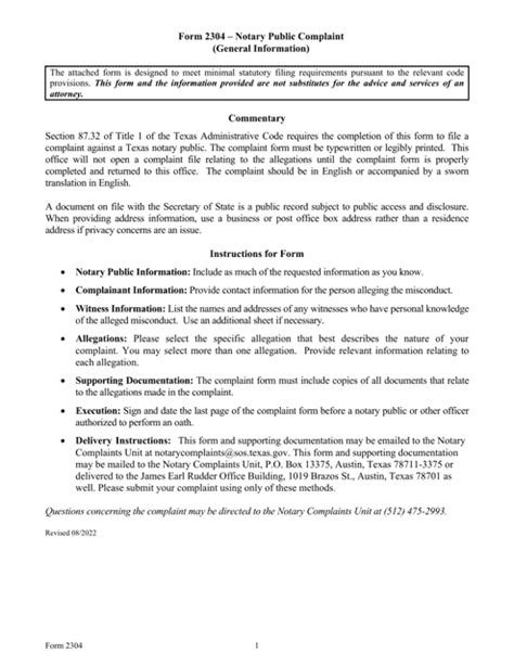 Form 2304 Fill Out Sign Online And Download Fillable Pdf Texas