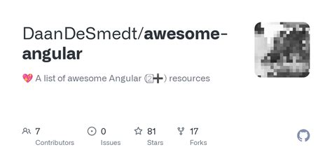 GitHub DaanDeSmedt Awesome Angular Sparkling Heart A List Of Awesome Angular Two Heavy