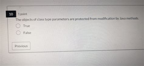 Solved 101 ﻿pointthe Objects Of Class Type Parameters Are