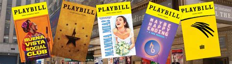 Now On Broadway Playbills