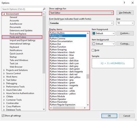 Options For Python Code And Projects Feature Description Visual