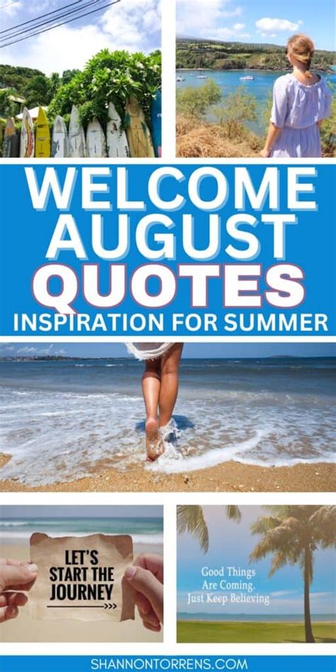 August Inspirational Quotes Shannon Torrens