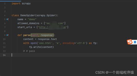 Python使用scrapy爬取项目demo（已解决）jupyter Scrapy Demo Csdn博客