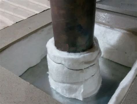 Теплоизоляция печной трубы: утепление дымовой трубы, негорючая ...