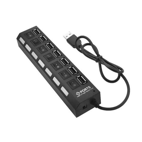 Usb ХАБ разветвитель Usb Hub 7 портов с выключателями Концентратор юсб хаб для ноутбука