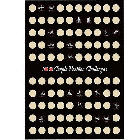 Valentines Day Scratch Card Poster 100 Sex Positions Challenge Scratch