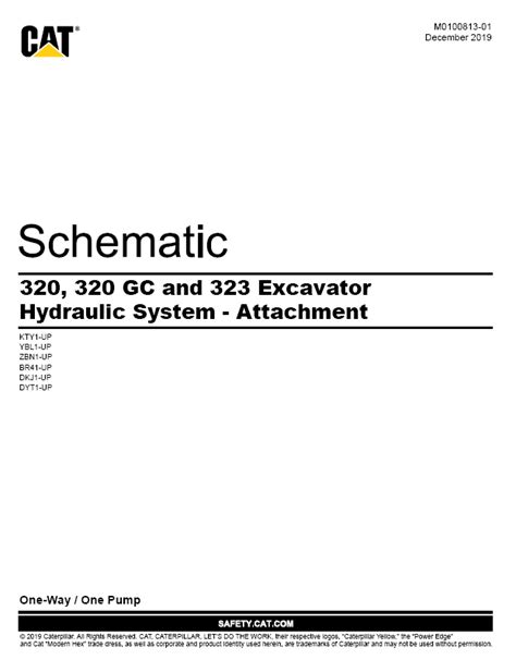 Cat 320 Excavator Hydraulic And Electrical Schematics Service Manual Sn