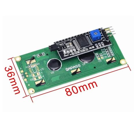 Ecran LCD X Bleu Vert Avec Adaptateur I C Pour Arduino Test Et Avis