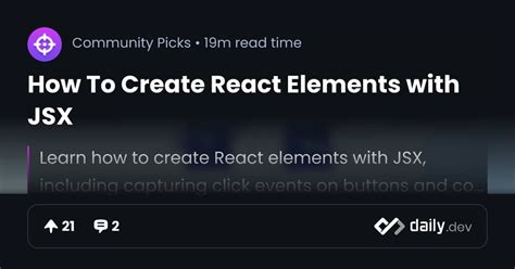 How To Create React Elements With Jsx Rjavascripttips