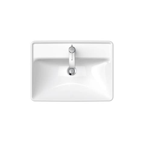 طلب مسبق حوض ساقط رخامة دي نيو 035760 مقاس 60 سم اللون ابيض من ديورافيت