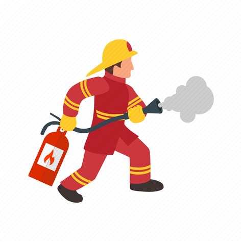 Danger Equipment Extinguisher Fire Firefighter Red Safety Icon