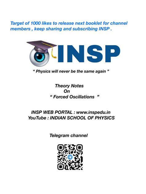 Forced And Damped Oscillations Insp Pdf Damping Oscillation