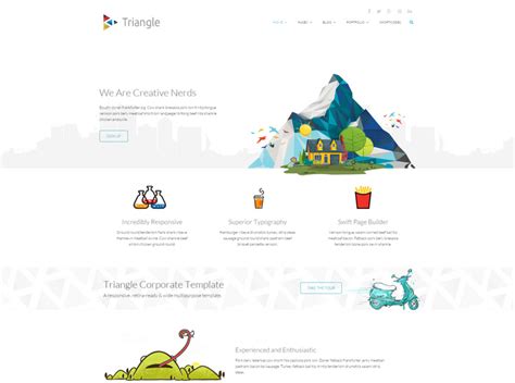Triangle Responsive Multipurpose Template Fastcode Space