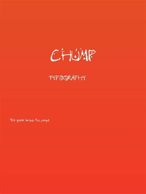 Chump Font Free Download Ttfotf