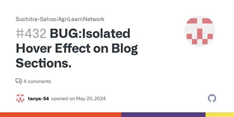 Bugisolated Hover Effect On Blog Sections · Issue 432 · Suchitra