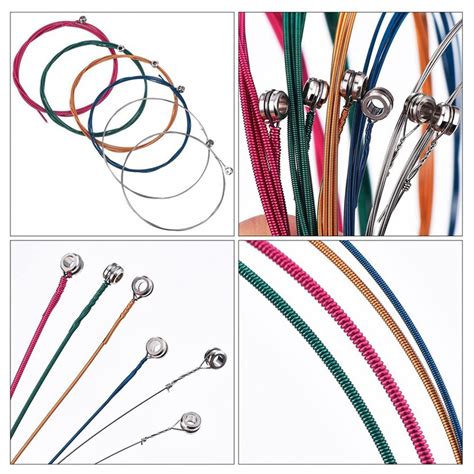 Guitar Strings Folk Music Wooden Guitar Brass Red Copper Color Strings Independently Packaged