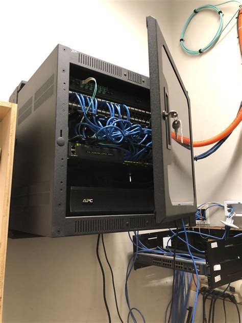server room server console box w apc battery backup and misc console units