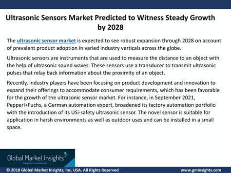 Ppt Ultrasonic Sensors Market Powerpoint Presentation Free Download