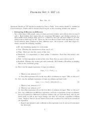 PSet Problem Set EEP Due Oct Questions Labeled As T F Should Be Marked As True