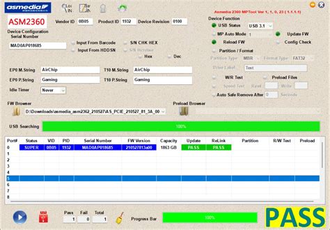 芯片烤电池 【硬件】asm2362 桥接主控 210527 固件
