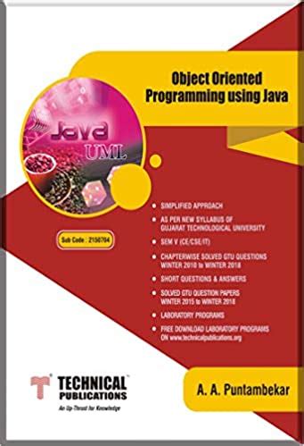 PDF Object Oriented Programming Using JAVA GTU Book 2150704 Free PDF Books