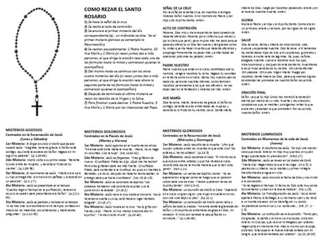 Guía Para Rezar El Santo Rosario Pdf María Madre De Jesús Orador