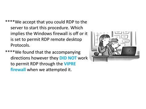 PPT How To Open VIPRE Firewall RDP Remote Desktop Protocol Blocked Connections PowerPoint