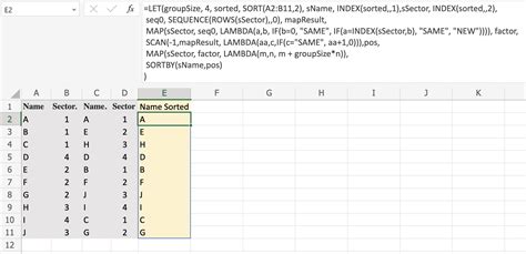 Excel Is There A Way To Sort A List So That Rows With The Same Value In One Column Are Evenly